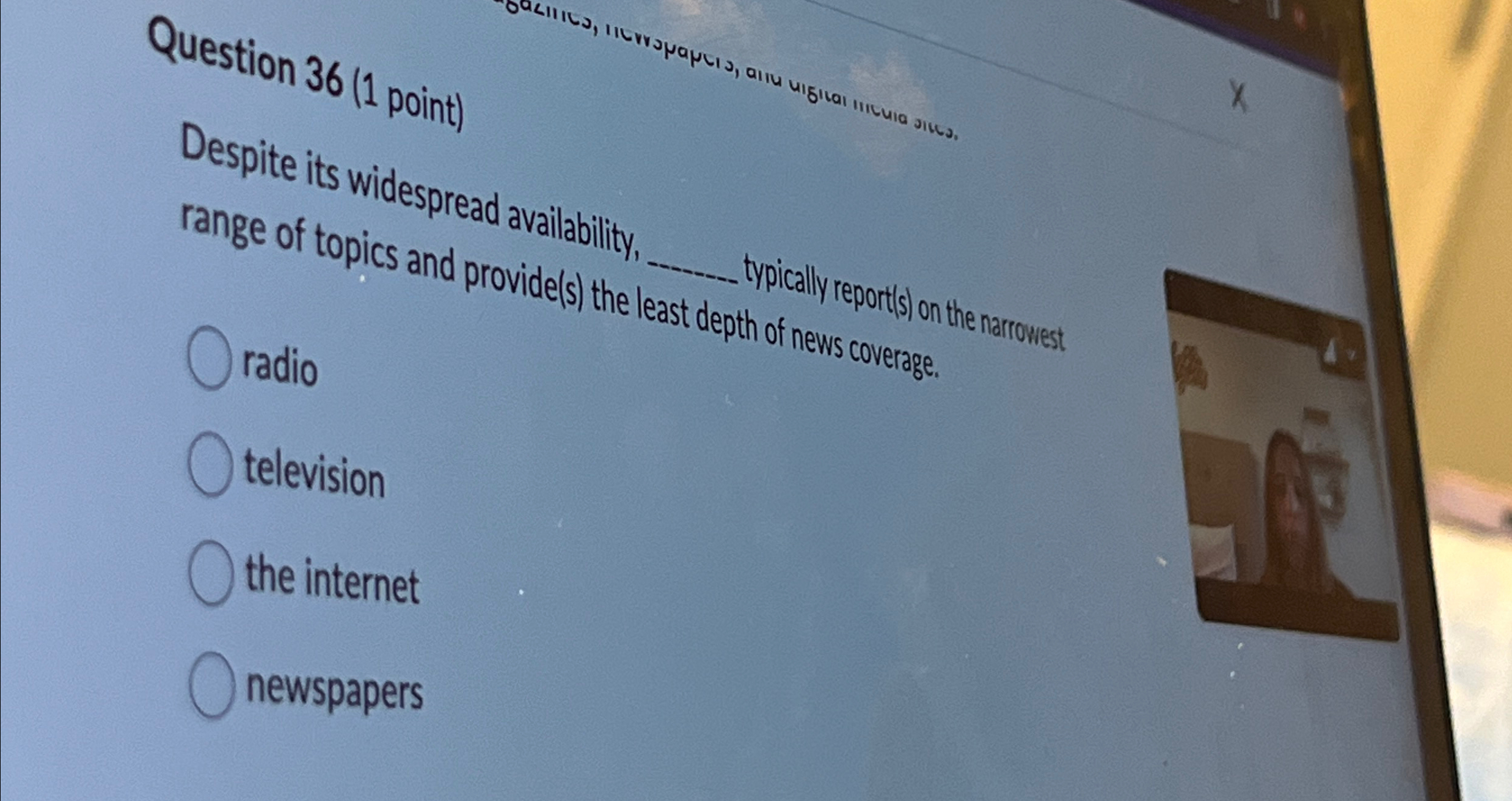 Solved Question 36 (1 ﻿point)Despite its widespread | Chegg.com