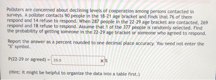 Solved Contingency Tables and Conditional Probability: | Chegg.com
