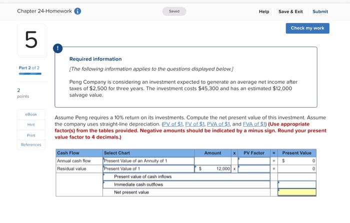 Solved Chapter 24-Homework Saved Help Save & Exit Submit | Chegg.com