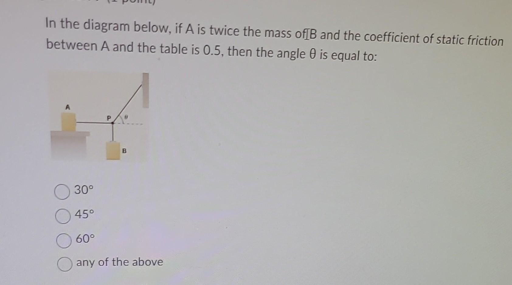 Solved Two equal masses hang from a pulley system as shown | Chegg.com