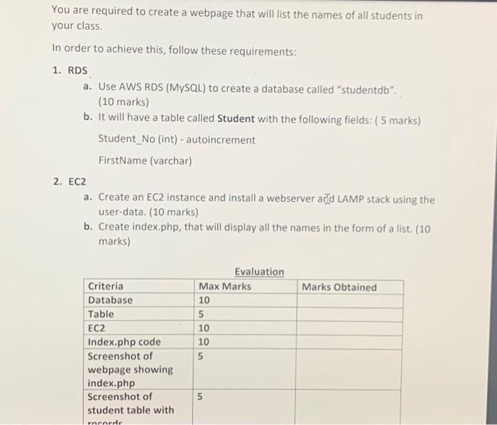 Solved You are required to create a webpage that will list | Chegg.com