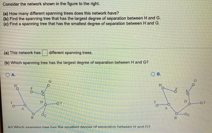 Solved consider the network shown to the right. (a) how many | Chegg.com