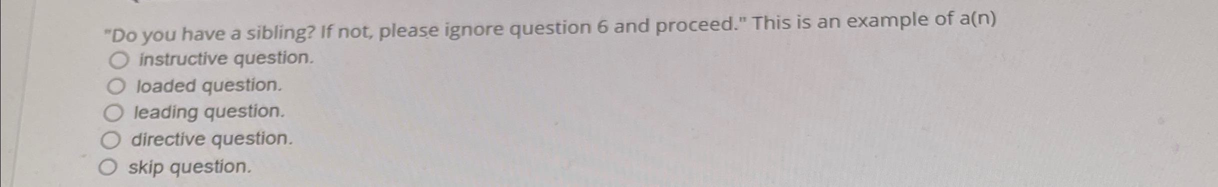 Solved "Do you have a sibling? If not, please ignore | Chegg.com
