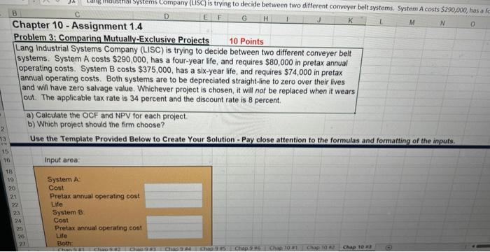 Solved Chapter 10 - Assignment 1.4 Problem 3: Comparing | Chegg.com