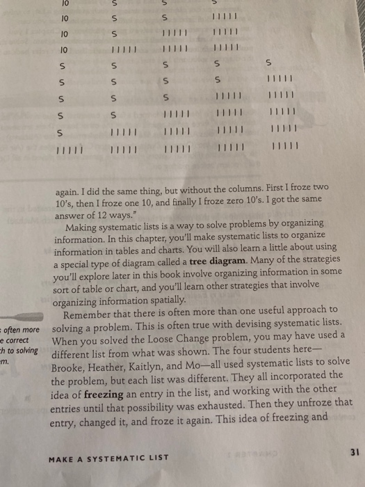 Solved can you solve this problem using a systematic list. | Chegg.com