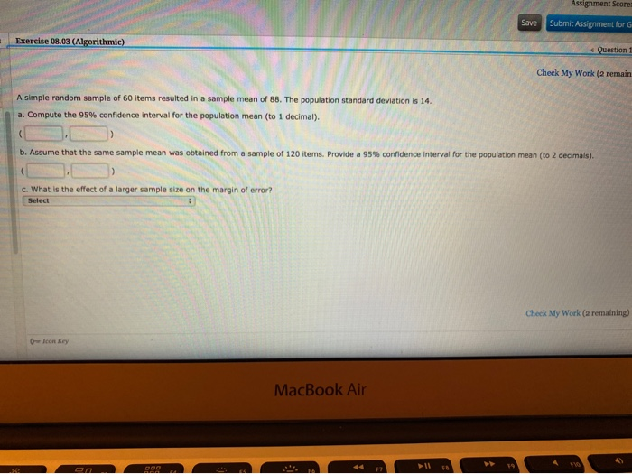Solved Assignment Score: Save Submit Assignment for Exercise | Chegg.com