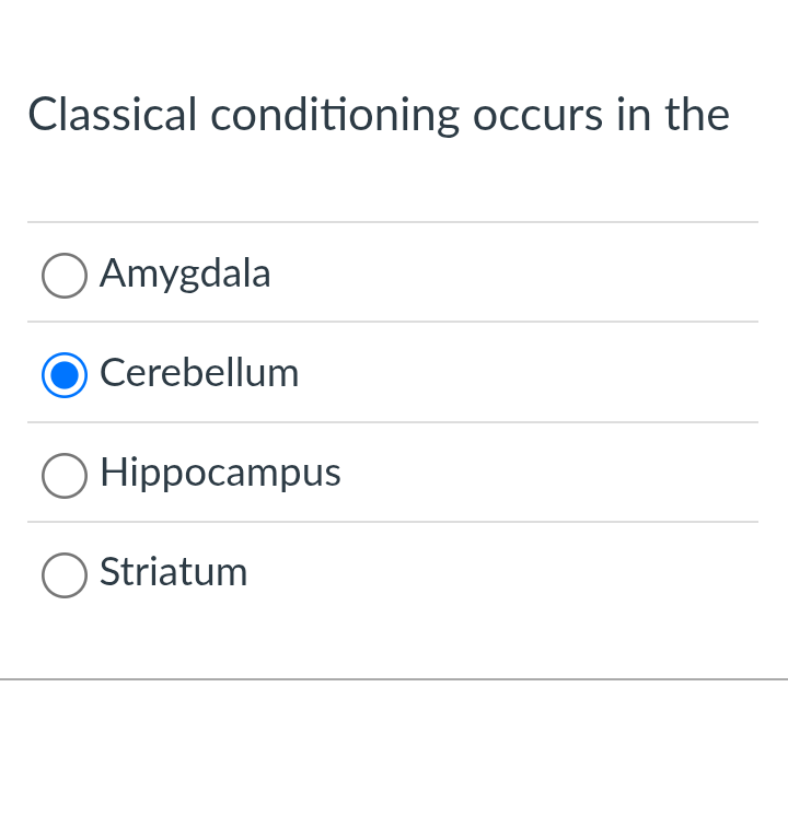 Classical conditioning occurs in | Chegg.com
