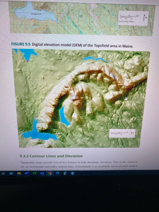 4. Interpolate between the contour lines that bracket | Chegg.com