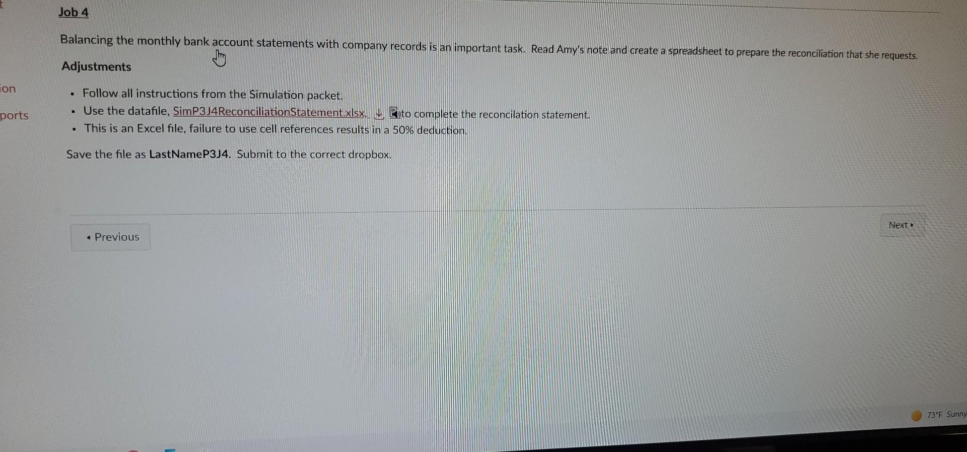 Balancing the monthly bank account statements with | Chegg.com