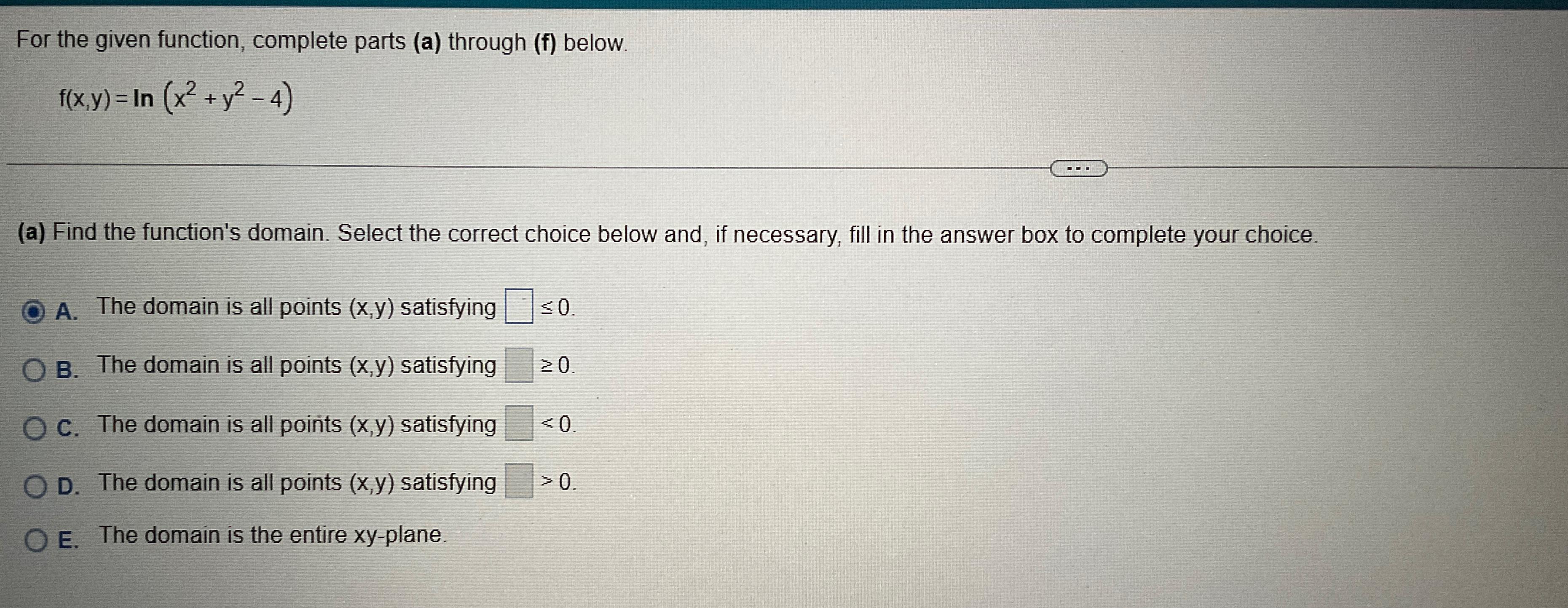 Solved For the given function, complete parts (a) ﻿through | Chegg.com