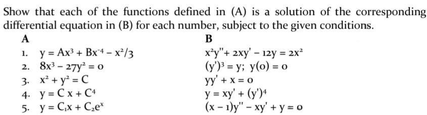 Solved Show that each of the functions defined in (A) is a | Chegg.com