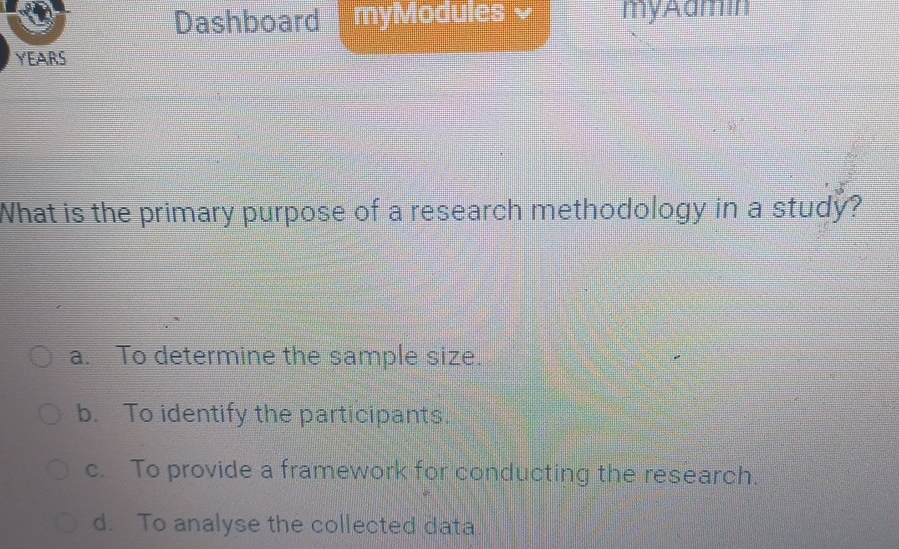 Solved DashboardIny ModulesYEAASWhat is the primary purpose | Chegg.com