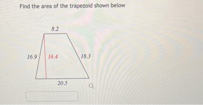 Solved Find the perimeter of the trapezoid shown below Find | Chegg.com