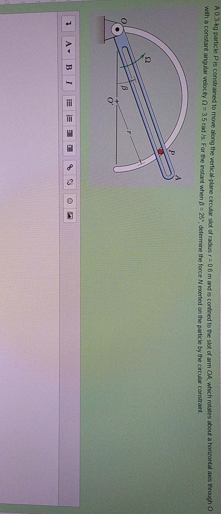 Solved A 0.3-kg particle Pis constrained to move along the | Chegg.com