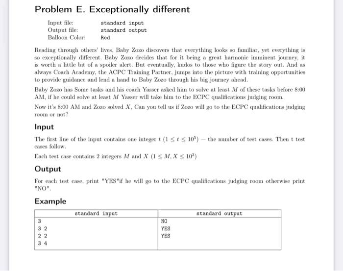 Solved Problem E. Exceptionally different Reading through | Chegg.com