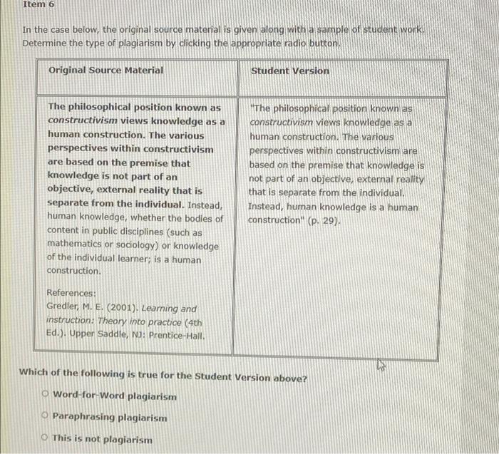 Solved In the case below, the original source material is | Chegg.com