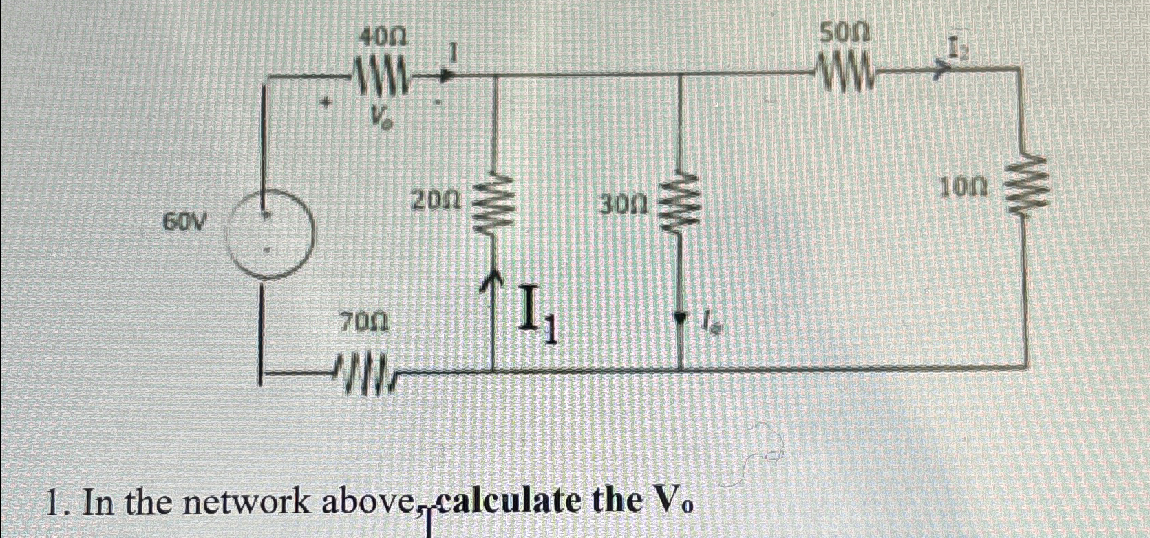 Solved In the network above, calculate the V0 | Chegg.com