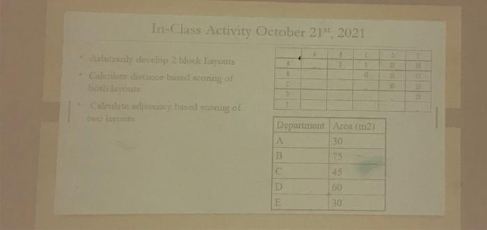In-Class Activity October 21st ,2021 - Arbitainly | Chegg.com