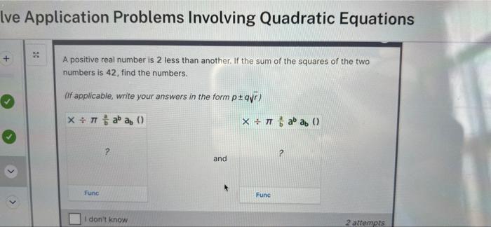 Solved Ive Application Problems Involving Quadratic | Chegg.com
