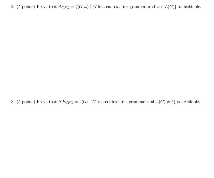 Solved et L={aibjak∣i+j≥k}. - (3 points) Construct a context | Chegg.com