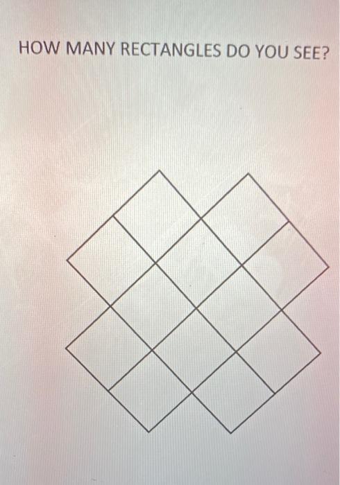 Solved HOW MANY RECTANGLES DO YOU SEE? | Chegg.com
