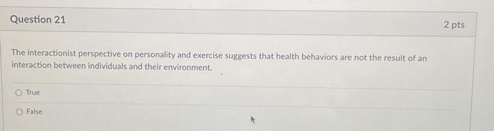 Solved The interactionist perspective on personality and | Chegg.com