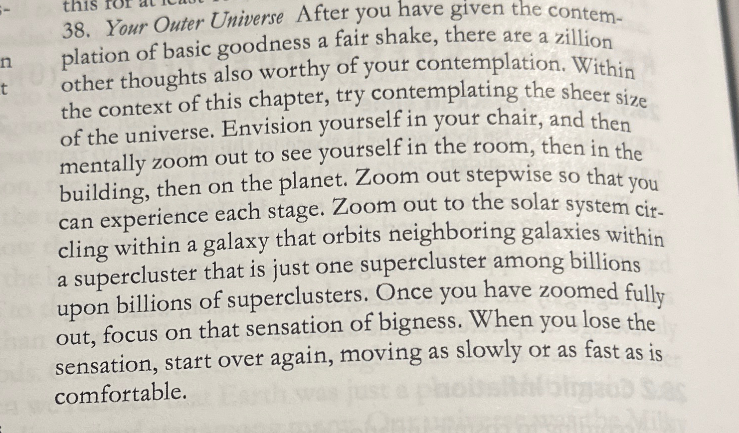 Solved Your Outer Universe After you have given the | Chegg.com