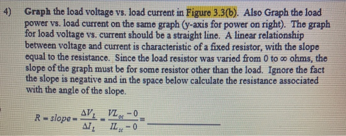Solved 4) Graph the load voltage vs. load current in Figure | Chegg.com