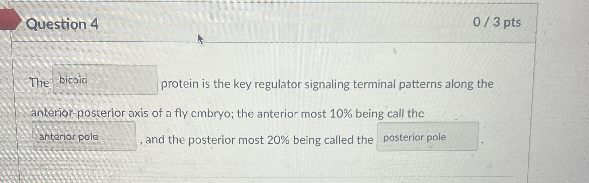 Solved Question 403 ﻿ptsThe ﻿protein is the key regulator | Chegg.com