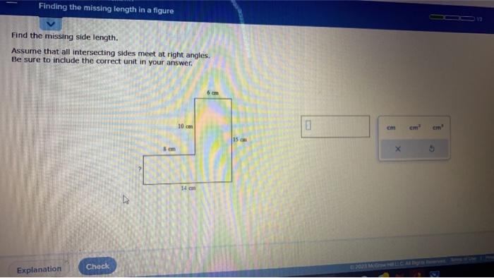 Solved Find the missing side length. Assume that all | Chegg.com
