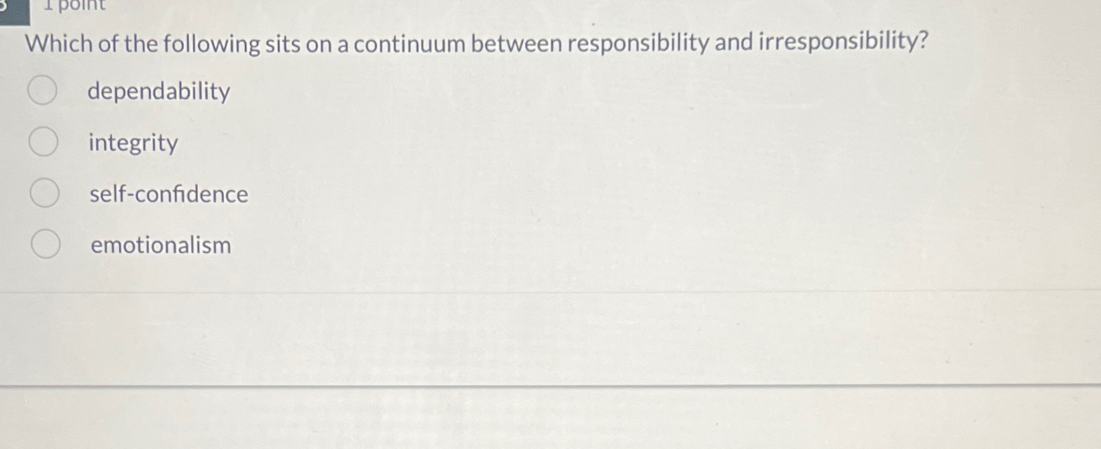 Solved Which of the following sits on a continuum between | Chegg.com