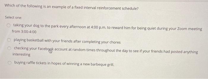 Solved Which of the following is an example of a fixed | Chegg.com