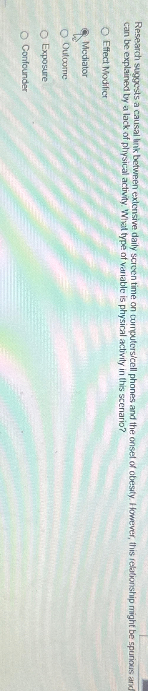 Solved Research suggests a causal link between extensive | Chegg.com