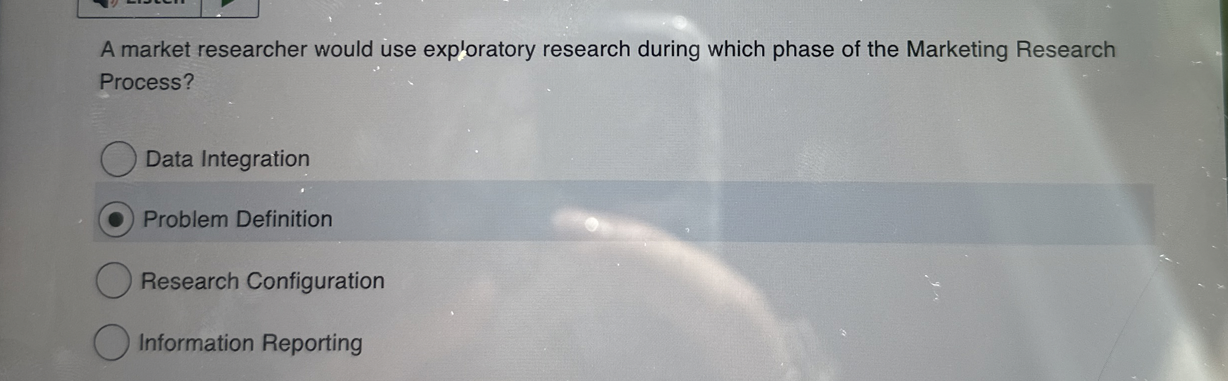 Solved A market researcher would use exploratory research | Chegg.com