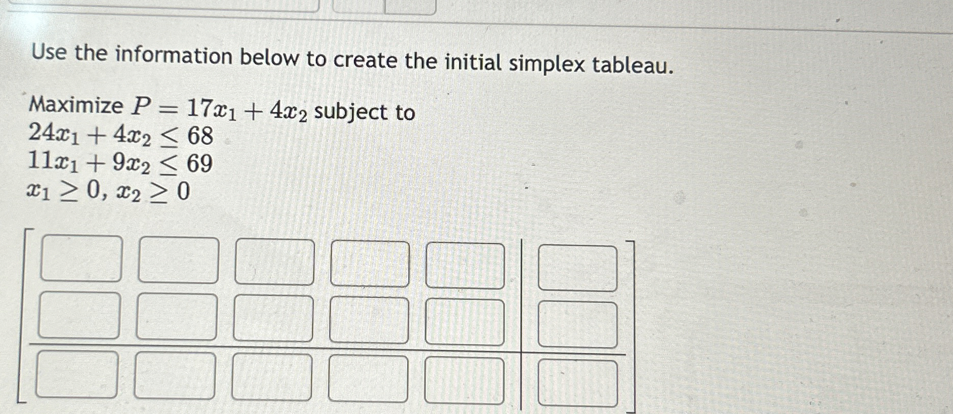 Use the information below to create the initial | Chegg.com