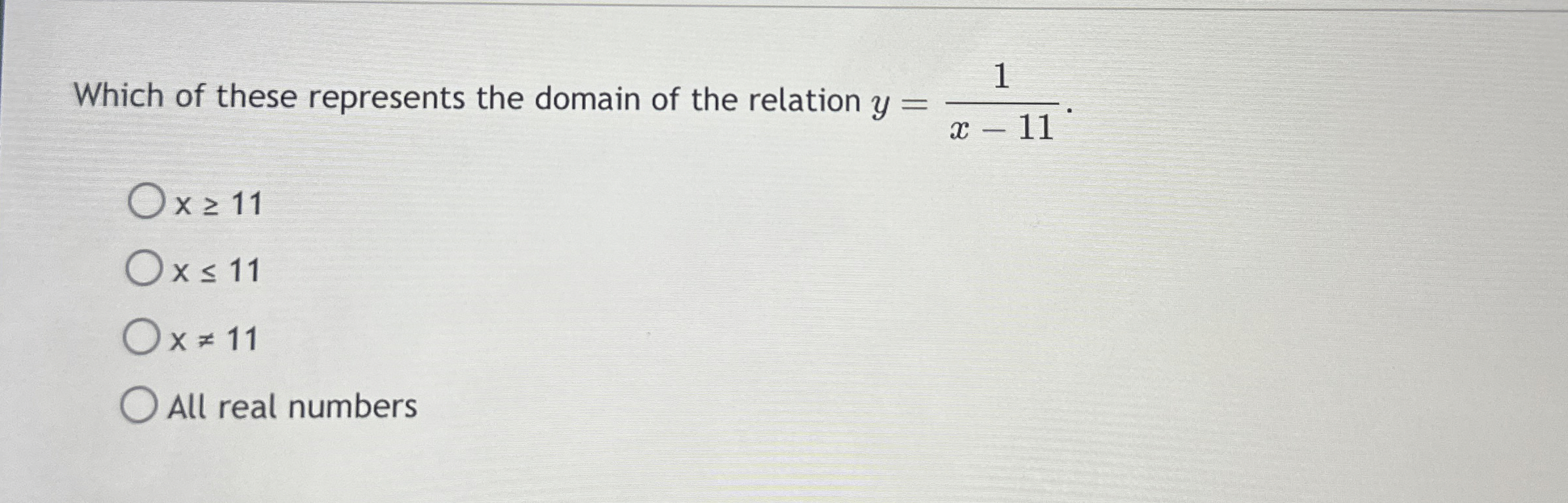 Solved Which of these represents the domain of the relation | Chegg.com