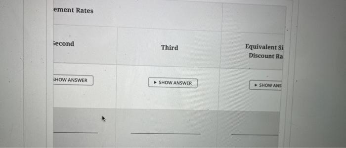 Solved Find the complement rate for each discount in the | Chegg.com
