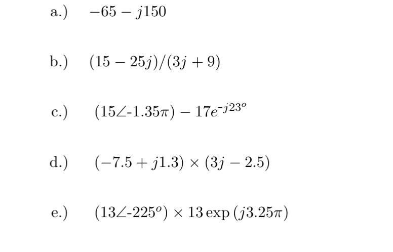 Expres each in polar form | Chegg.com