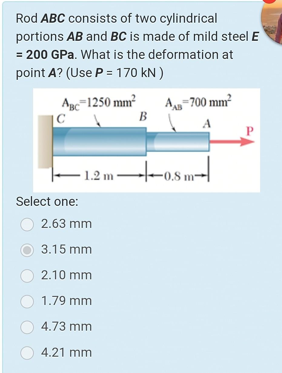 Solved Rod ABC consists of two cylindrical portions AB and | Chegg.com