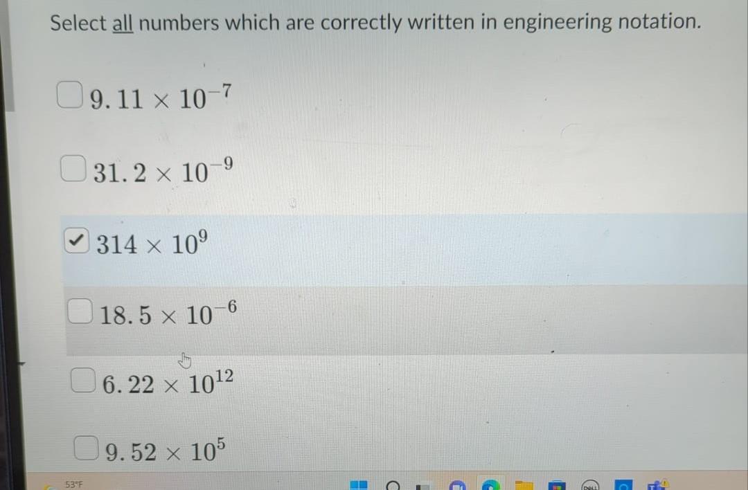 Solved Select all numbers which are correctly written in | Chegg.com