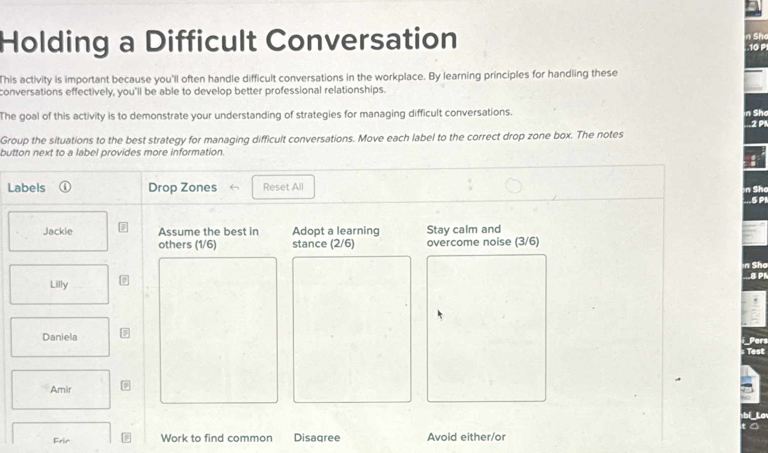 Solved Holding a Difficult ConversationThis activity is | Chegg.com