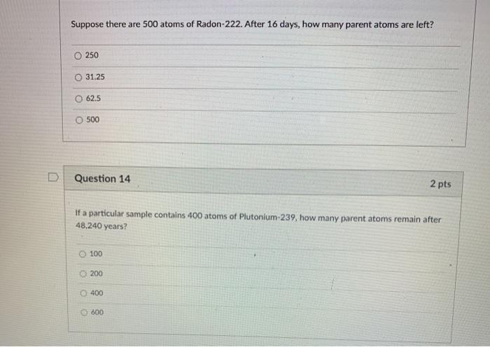 Solved Part 2 - Absolute Age Dating Now that you have | Chegg.com