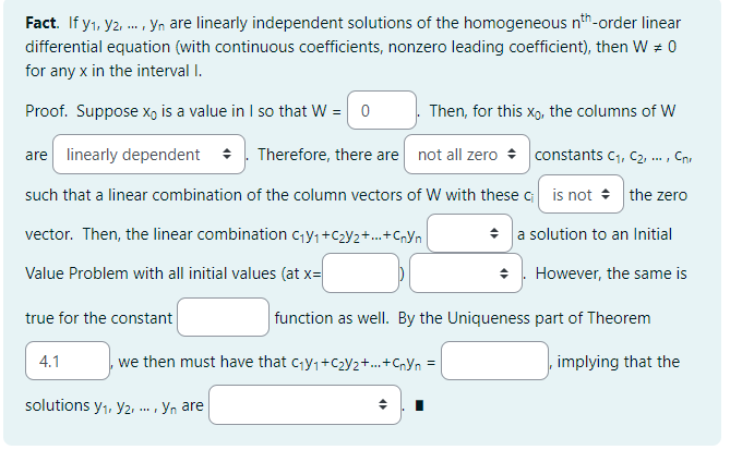 This is a quesion in my Differential Equations class. | Chegg.com