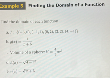 Solved Finding the Domain of a FunctionFind the domain of | Chegg.com