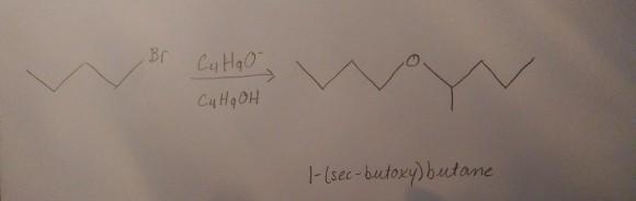 Solved I am trying to the synthesis of 1-(sec-butoxy)butane, | Chegg.com