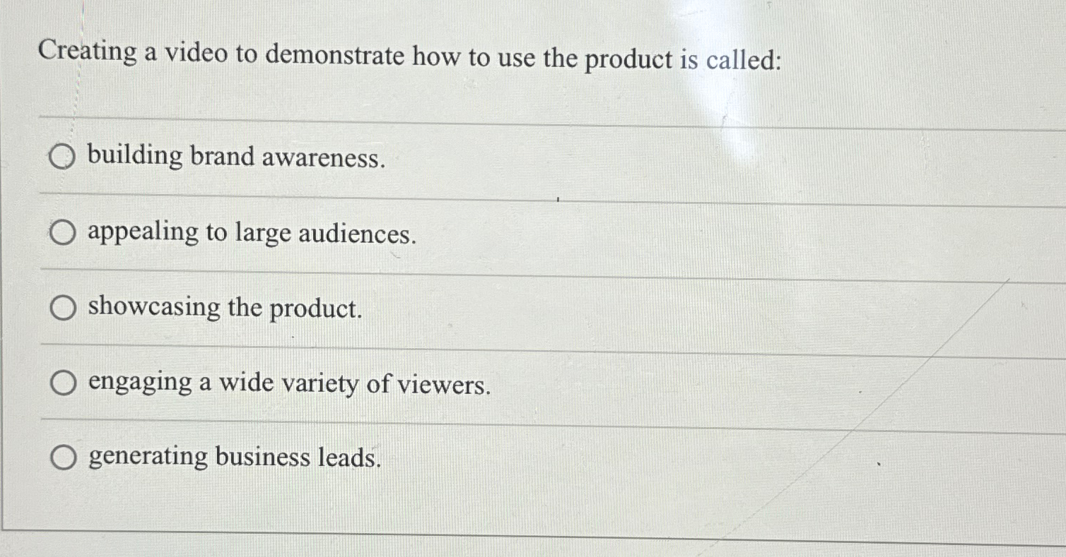 Solved Creating a video to demonstrate how to use the | Chegg.com