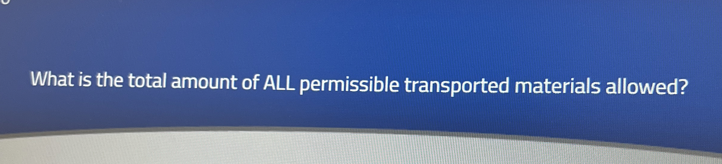 Solved What is the total amount of ALL permissible | Chegg.com