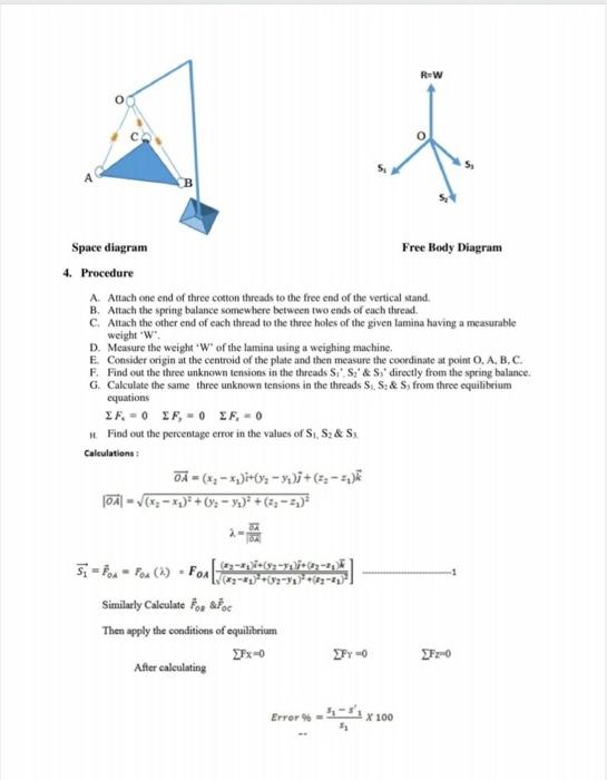 Solved EXPERIMENT NO. 7 VERIFICATION OF EQUILIBRIUM OF THREE | Chegg.com