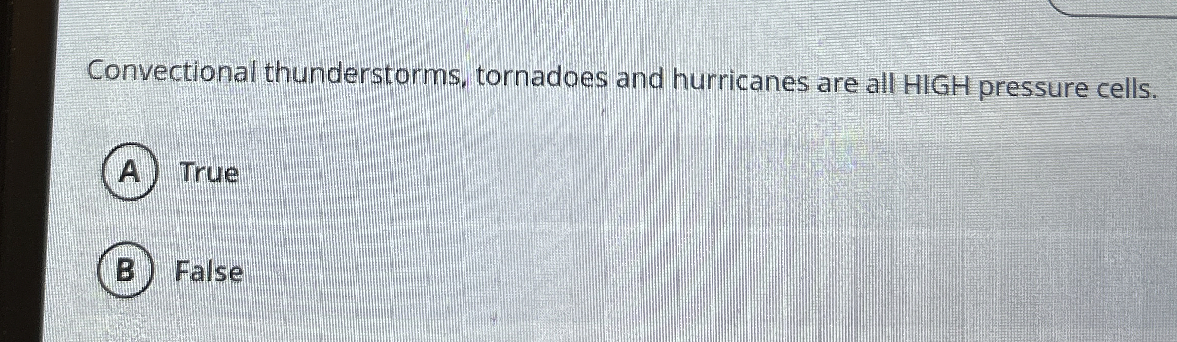 Solved Convectional thunderstorms, tornadoes and hurricanes | Chegg.com