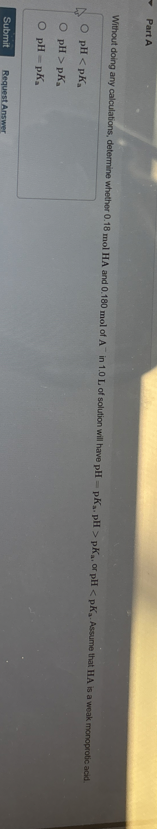 Solved Part AWithout doing any calculations, determine | Chegg.com